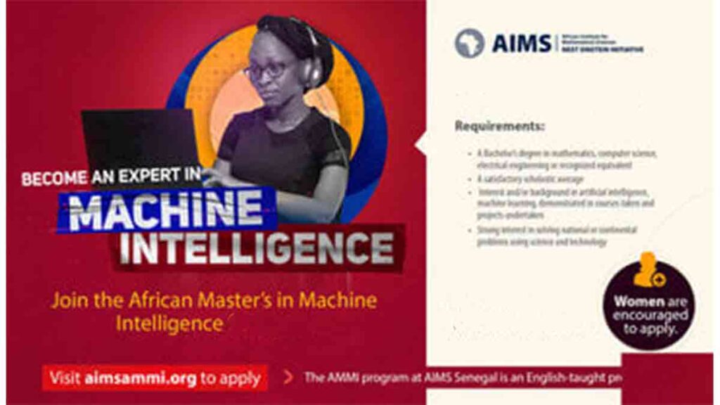 African Masters in Machine Intelligence Scholarship 2024 | Fully Funded